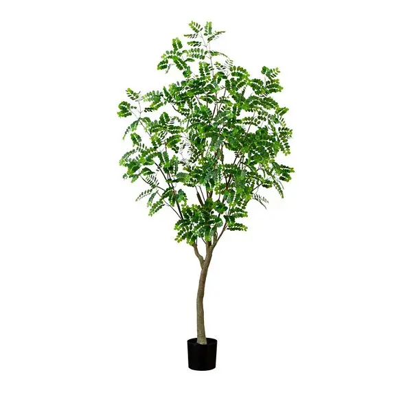NEARLY NATURAL 7' Artificial Greco Citrus Tree With Real Touch Leaves - Green