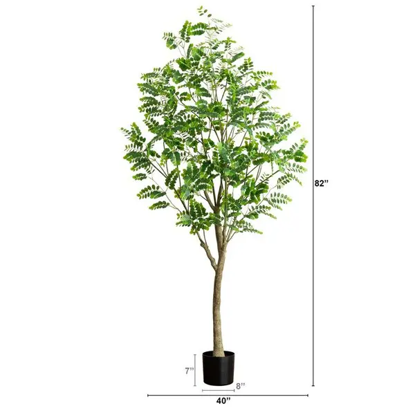 NEARLY NATURAL 7' Artificial Greco Citrus Tree With Real Touch Leaves