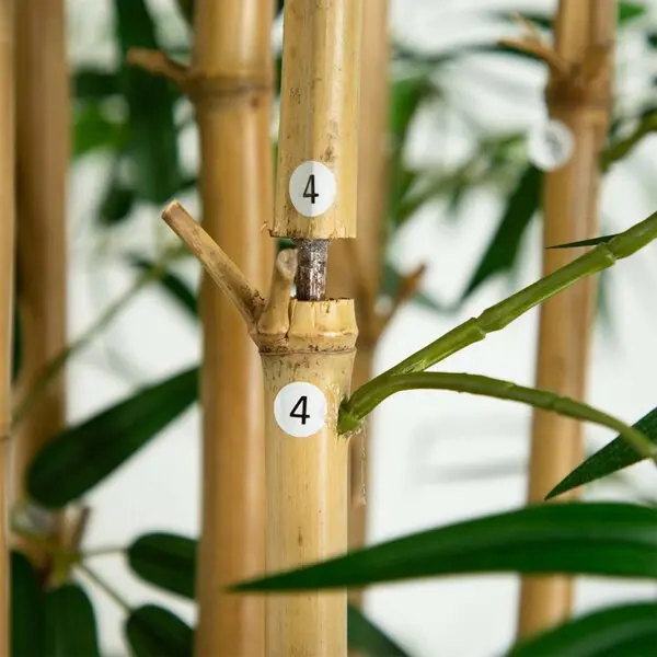 NEARLY NATURAL 9' Artificial Bamboo Tree With Real Bamboo Trunks