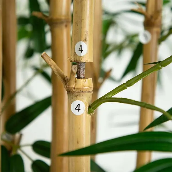 NEARLY NATURAL 10' Artificial Bamboo Tree With Real Bamboo Trunks