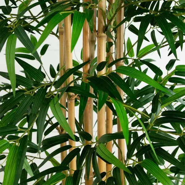 NEARLY NATURAL 10' Artificial Bamboo Tree With Real Bamboo Trunks