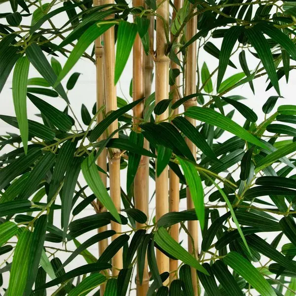 NEARLY NATURAL 12' Artificial Bamboo Tree With Real Bamboo Trunks