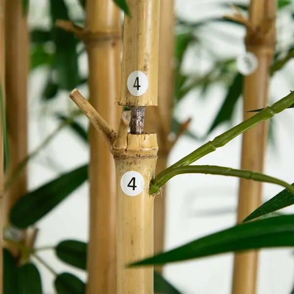 NEARLY NATURAL 12' Artificial Bamboo Tree With Real Bamboo Trunks