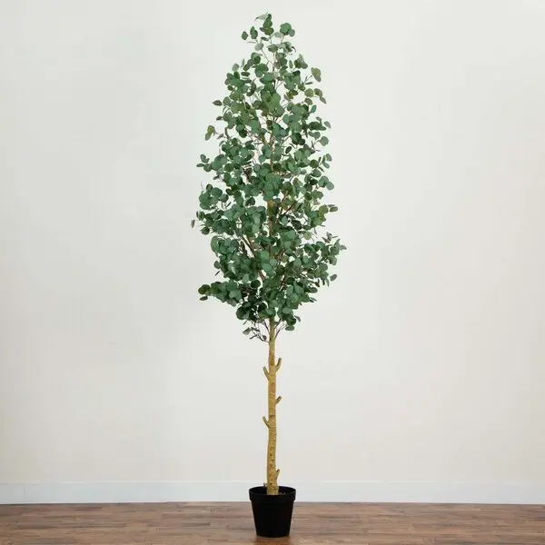 NEARLY NATURAL 10' Artificial Eucalyptus Tree