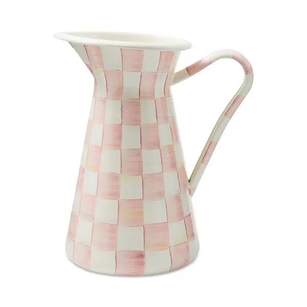 MACKENZIE-CHILDS Rosy Check Large Practical Pitcher - Pink