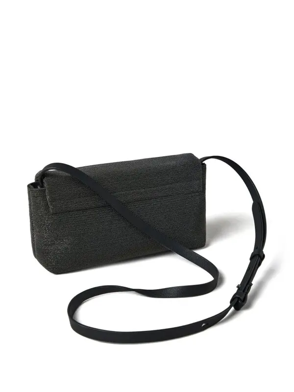 Brunello Cucinelli Shiny Crossbody Bag - Black