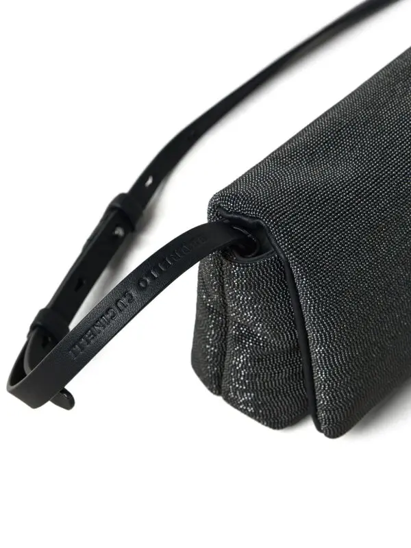 Brunello Cucinelli Shiny Crossbody Bag - Black