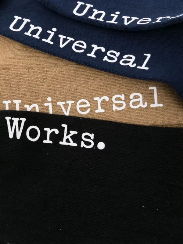 Universal Works Logo-print Socks