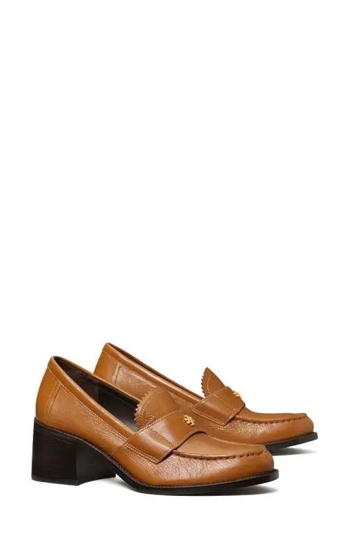 Tory Burch Double T Logo Loafer Pump - Coconut Sugar