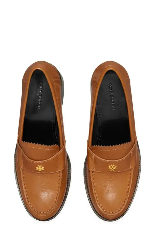 Tory Burch Double T Logo Loafer Pump - Coconut Sugar