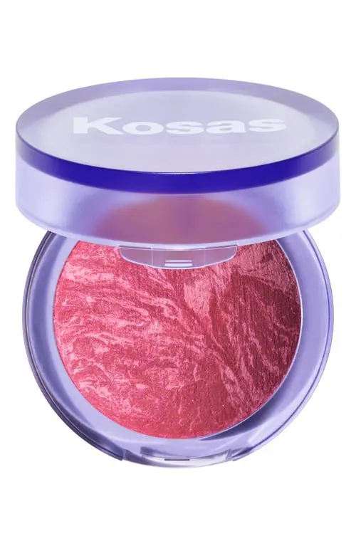 KOSAS Blush Is Life Baked Dimensional + Brightening Blush - Adrenaline