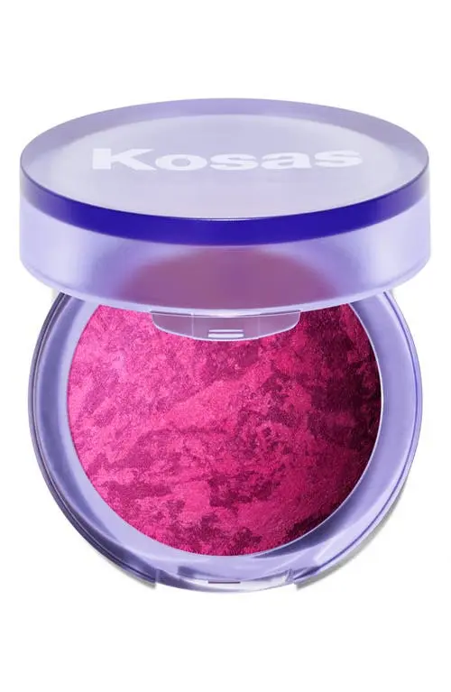 KOSAS Blush Is Life Baked Dimensional + Brightening Blush - Cool Vibrant Berry
