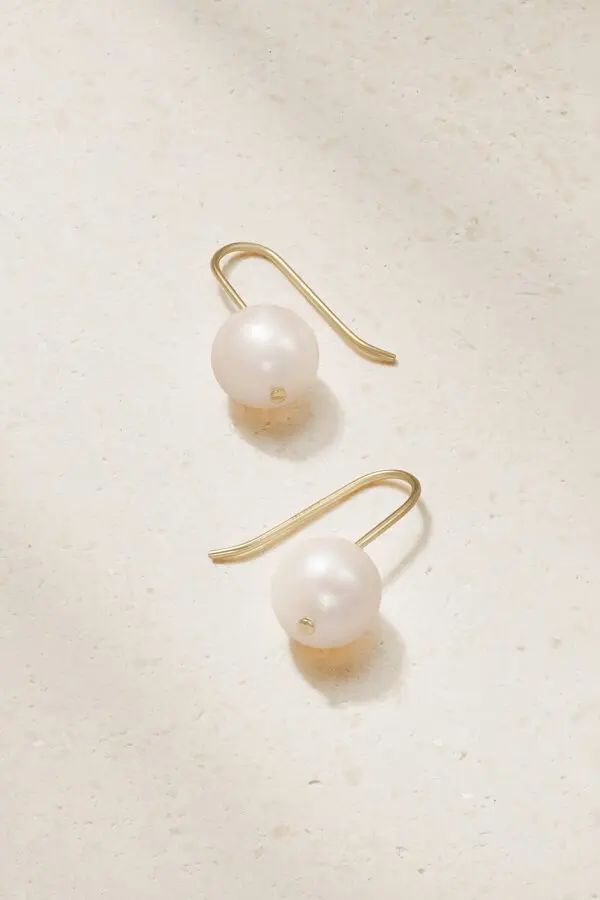 Mateo 14-karat Pearl Earrings - Gold