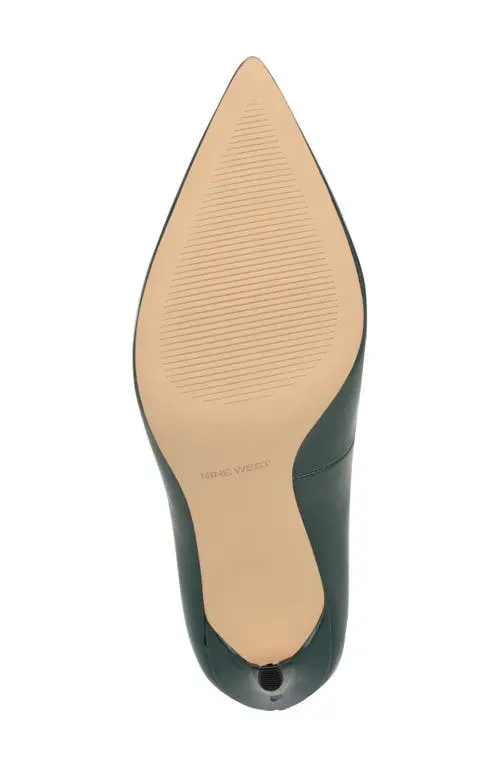 Nine West Pointed Toe Pumps - Med Green