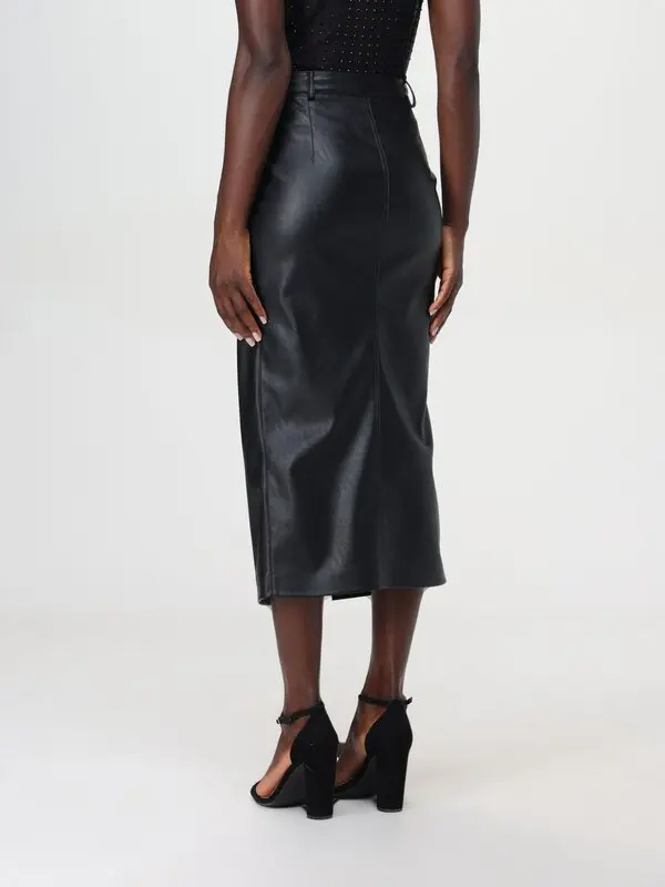 Pinko Leather Midi Skirt
