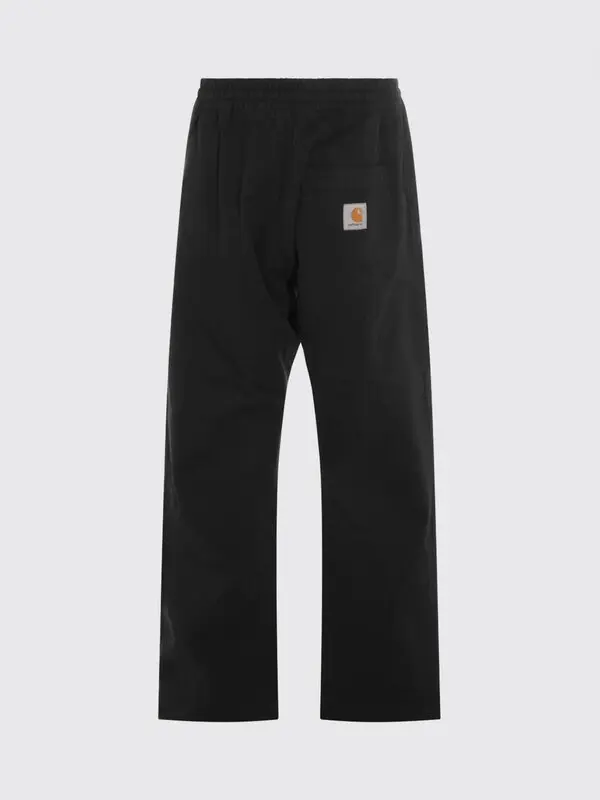 Carhartt Work In Progress Floyde Stretch-cotton Drawstring Joggers With Logo - Grey