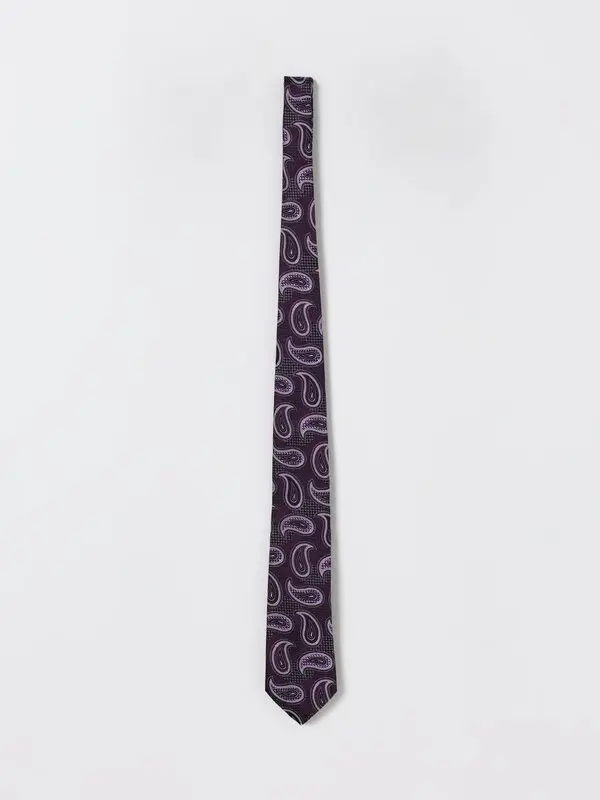 Etro Paisley Printed Neck Tie - Violet