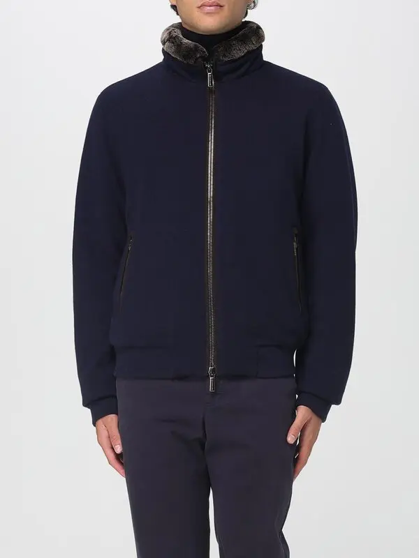 MOORER Bellati Bomber Jacket - Blue