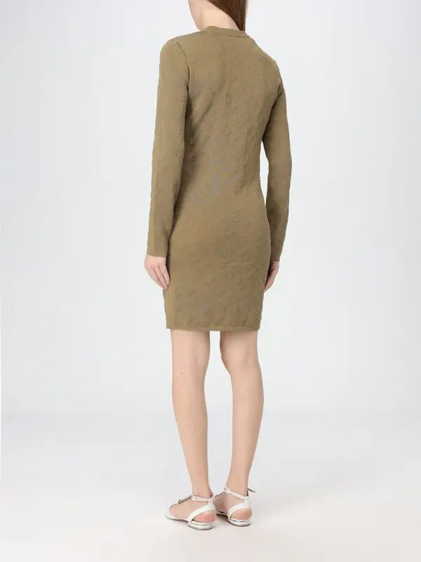 Pinko Button-up V-neck Dress