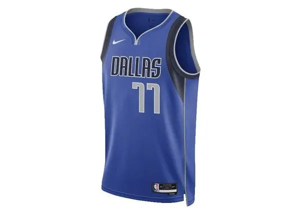 Nike Nba Dallas Mavericks Luka Doncic Icon Edition Swingman Dri-fit Jersey - Blue