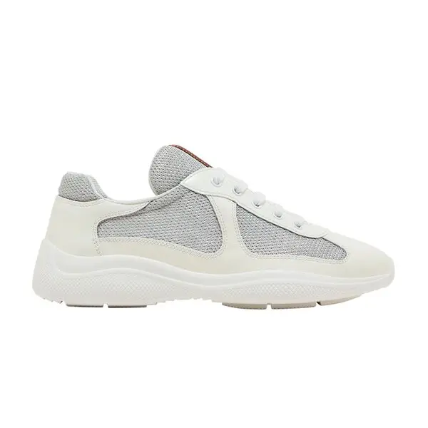 Prada America's Cup Biker Fabric Sneakers - White