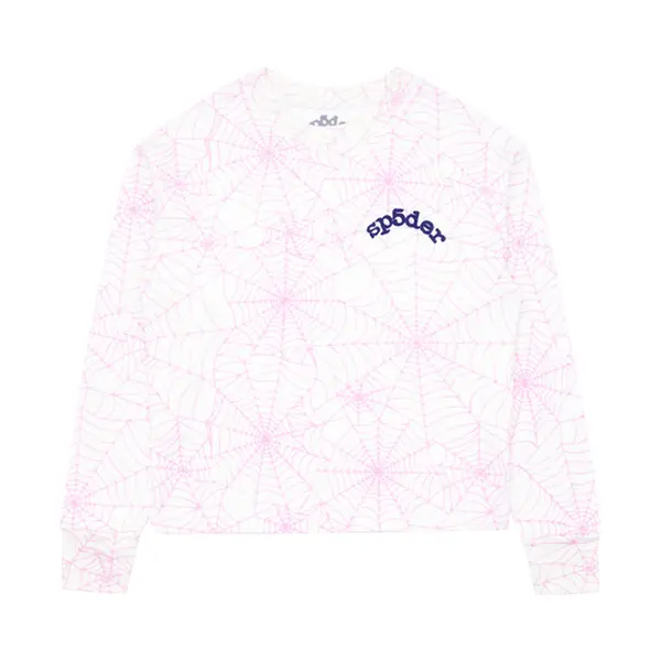 SP5DER All Over Print Long-sleeve Thermal - White