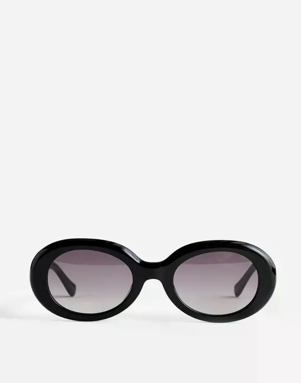 Madewell Valoma Oval Sunglasses - True Black