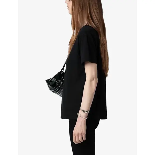 Zadig&Voltaire Marta Diamante-embellished T-shirt - Noir