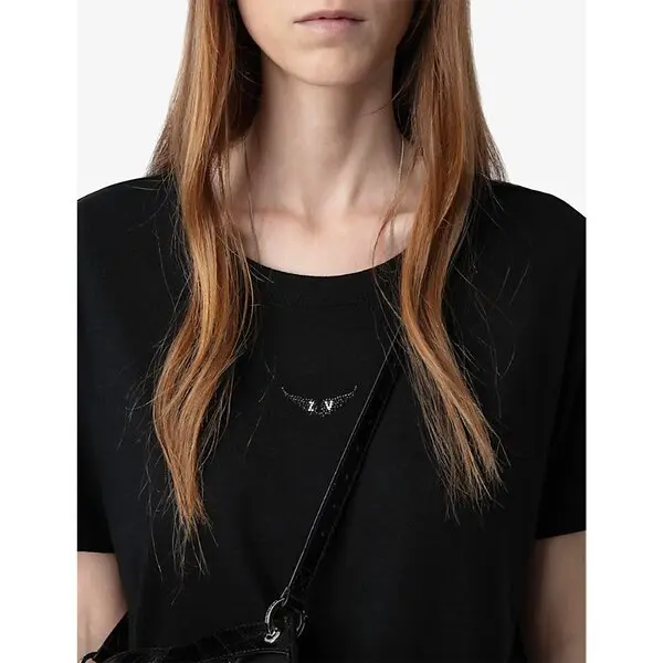 Zadig&Voltaire Marta Diamante-embellished T-shirt - Noir