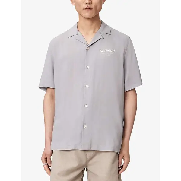 ALLSAINTS Underground Logo-print Relaxed-fit Woven Shirt