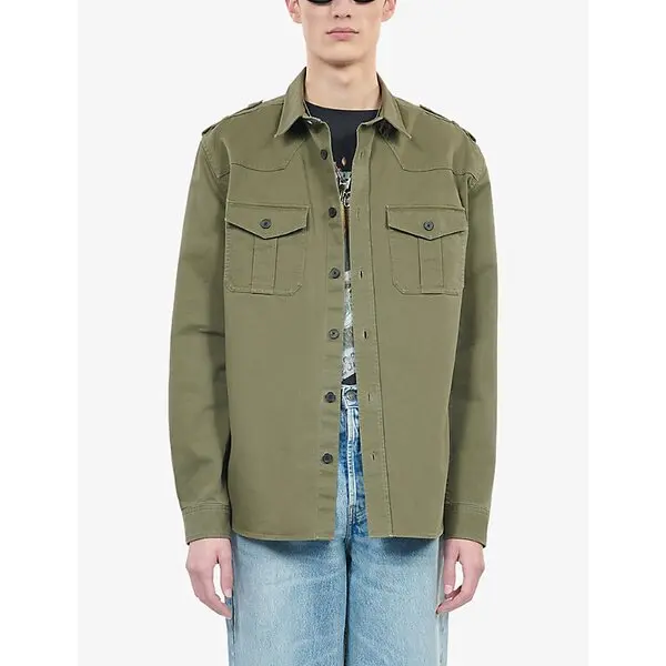 The Kooples Patch-pocket Regular-fit Cotton Shirt