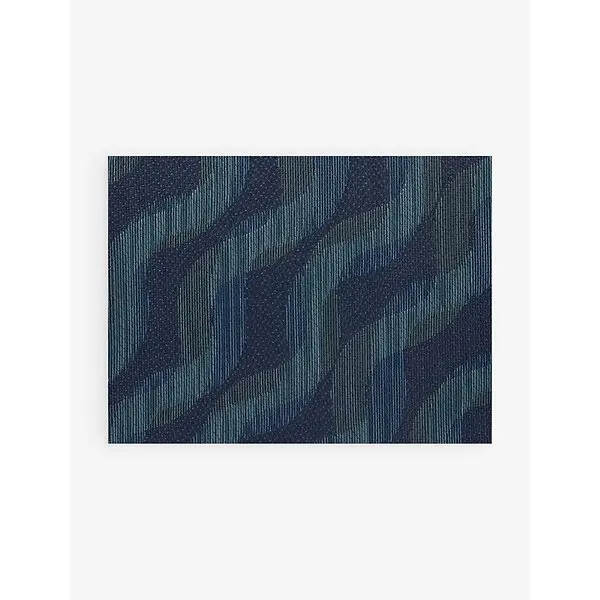 CHILEWICH Twist Rectangle Vinyl Placemat 36cm X 48cm - Ocean