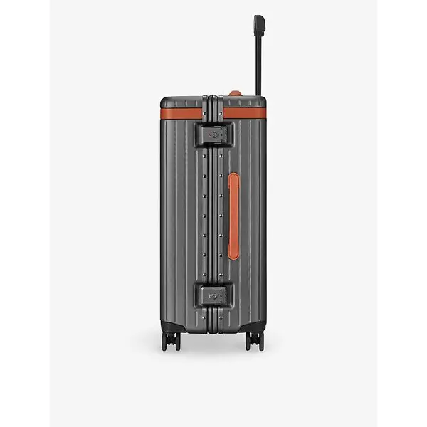 CARL FRIEDRIK The Check-in Suitcase 65cm - Cognac/grey