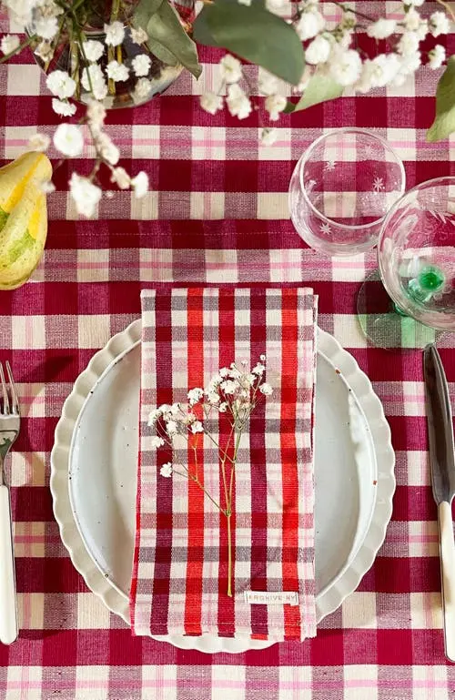 ARCHIVE NEW YORK Noel Plaid Cotton Napkins