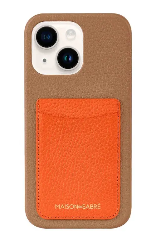 MAISON DE SABRE Card Phone Case - Manhattan Sandstone