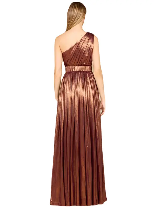 LARA NEW YORK One Shoulder Metallic Dress