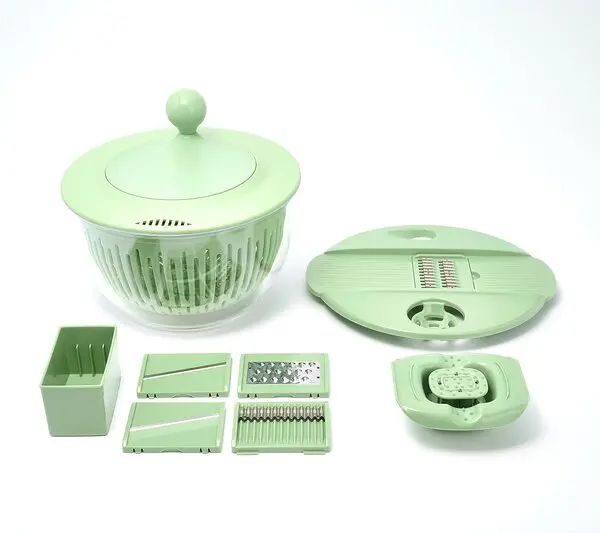 HENNING LEE 10pc Multi Function Salad Spinner & Prep Bowl