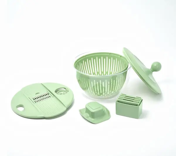 HENNING LEE 10pc Multi Function Salad Spinner & Prep Bowl