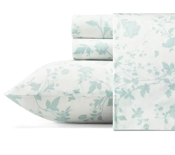Laura Ashley Garden Palace Cotton 4-piece Sheet Set Queen - One-color