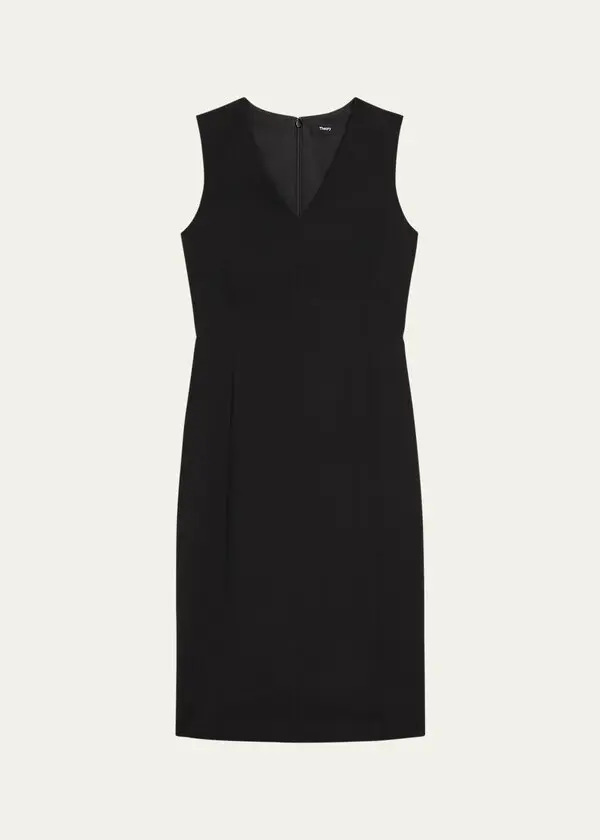 Theory Slim Midi Sheath Dress