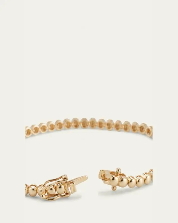 JENNIFER MEYER 18k Yellow Mini Bezel Tennis Bracelet