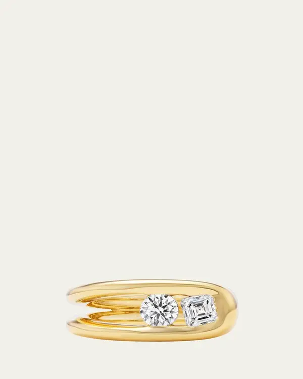 UNIFORM OBJECT 18k Impact Diamond Ring