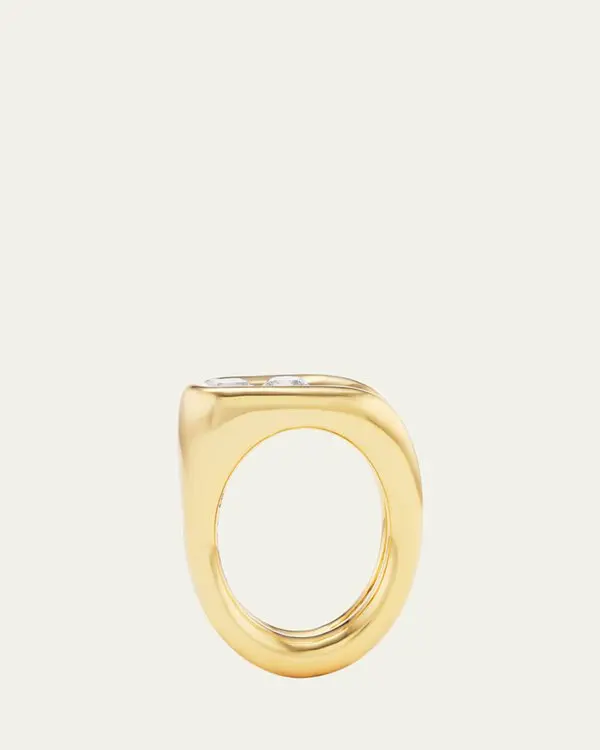 UNIFORM OBJECT 18k Impact Diamond Ring
