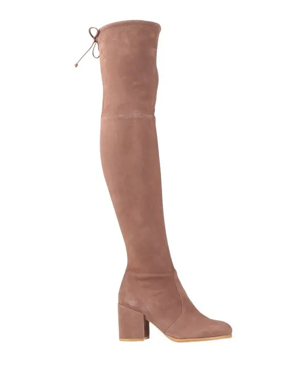 STUART WEITZMAN Suede Over-the-knee Boots - Beige