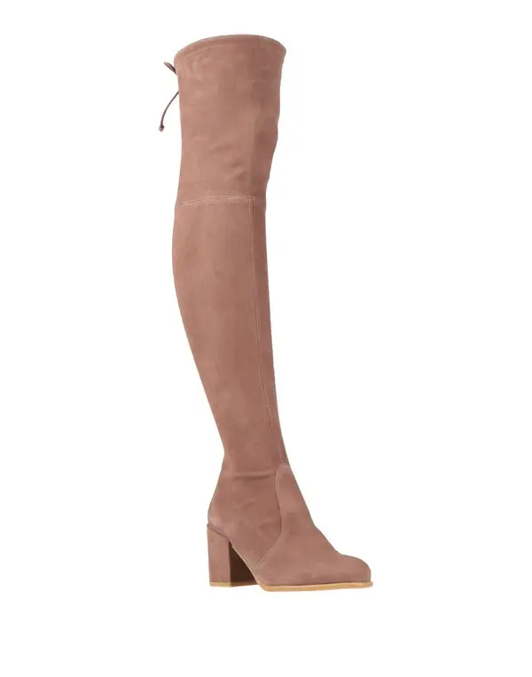 STUART WEITZMAN Suede Over-the-knee Boots - Beige