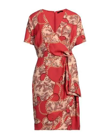 Marciano Paisley Print Wrap Dress In Red - 76% Off | Editorialist