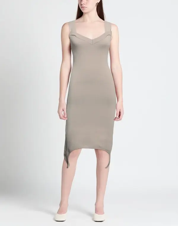 PATOU Midi Bodycon Dress - Grey