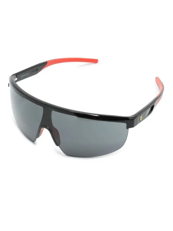 SCUDERIA FERRARI Shield-frame Sunglasses - Black