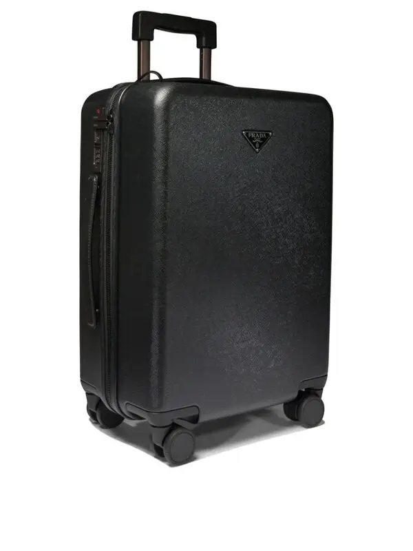 Prada Triangle-logo Suitcase - Black