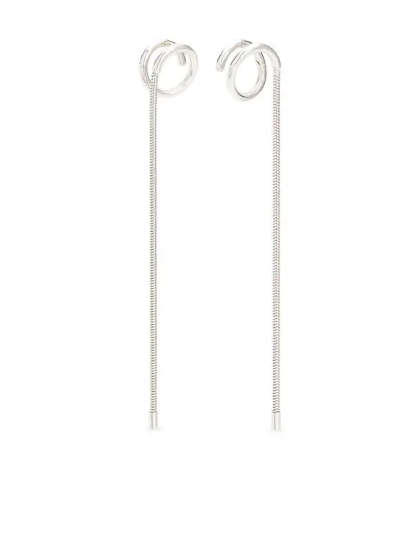 COURREGES Holy Chained Dangle Earrings